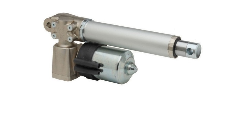 Linear actuators with parallel motor
